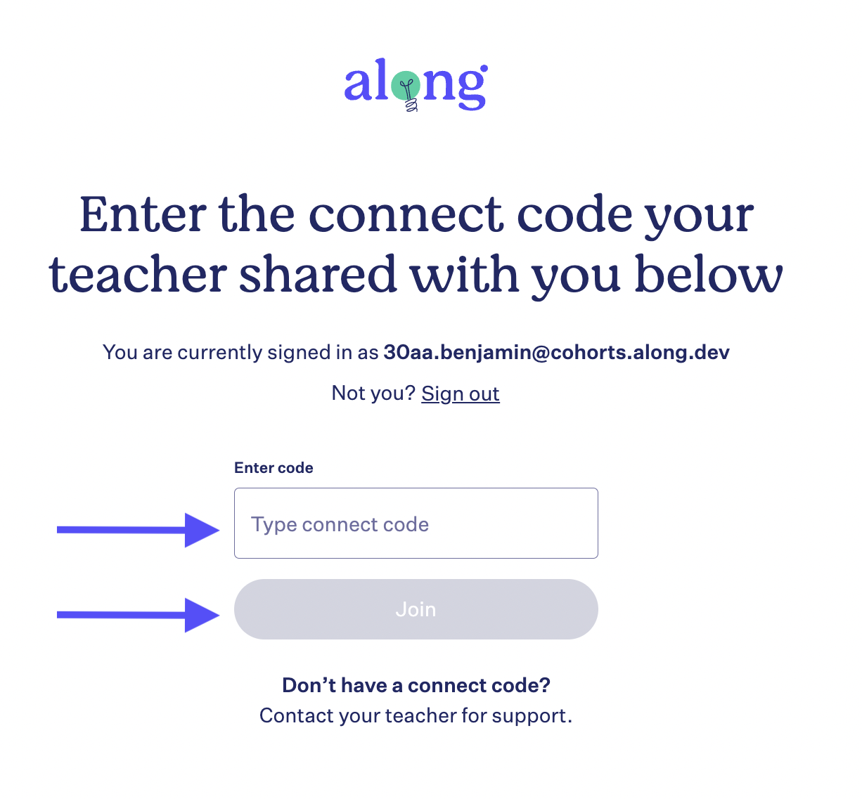 How do I roster students to Along? – Along by Gradient Learning